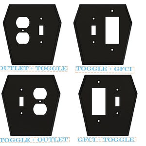 Coffin Light Switch Cover / Gothic Home Decor / Spooky Halloween Switch ...