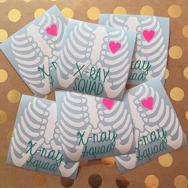 Xray Tech Decal Monogram Rad Tech Radiology - Etsy