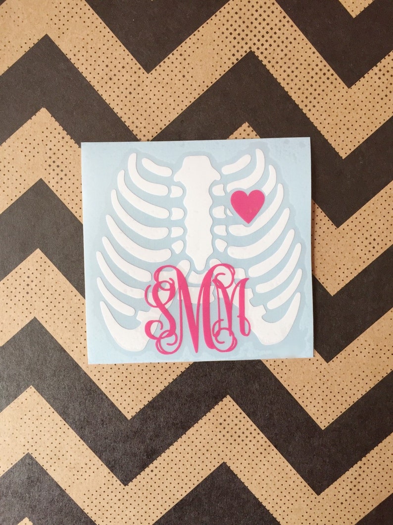 Xray Tech Decal Monogram Rad Tech Radiology - Etsy