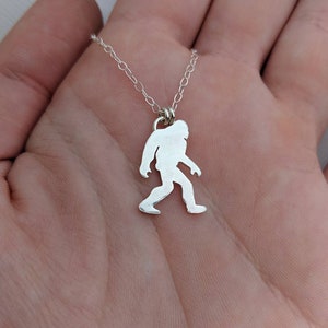 Sterling Silver Sasquatch Necklace, Pendant, Charm. Sasquatch Gift ...