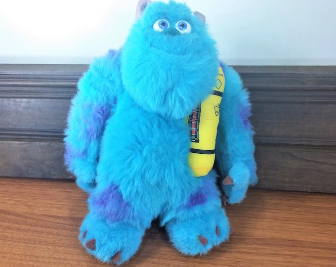 Monsters Inc Sulley Bedtime Light up Scream Canister Glowing 14" Hasbro ...