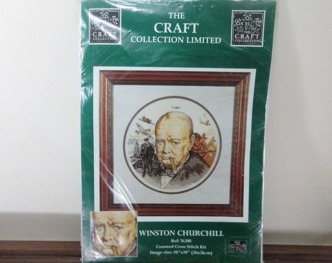 Winston Churchill Counted Cross Stitch Kit by the Craft Collection ...