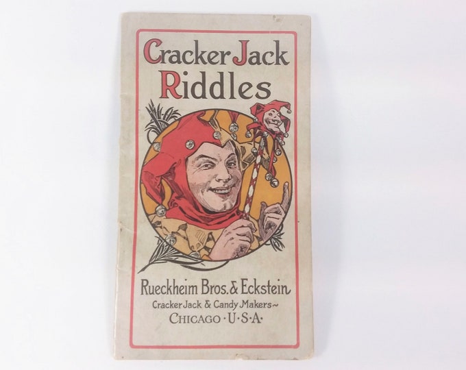 1910s Cracker Jack Riddles Booklet Rueckheim Bros. & Eckstein - Etsy