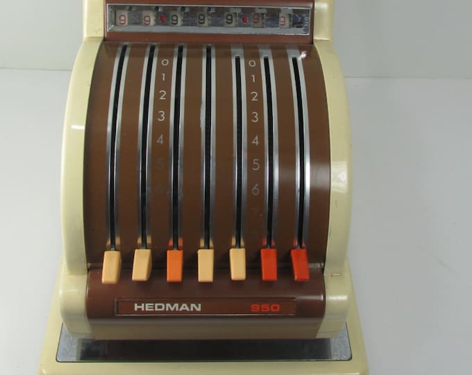 Vintage Hedman 950 Hedman Check Protector/writer Printer Machine With ...