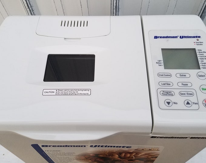 Breadman Ultimate Bread Maker Model TR2200C - Etsy