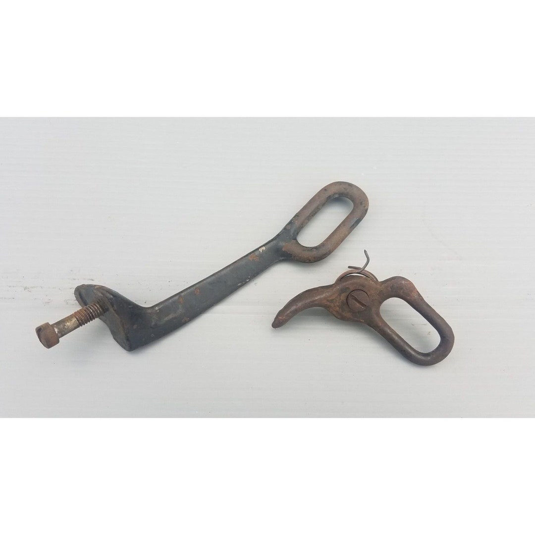 Antique Singer Sewing Machine Cast Iron Treadle Base Belt Shifter and ...