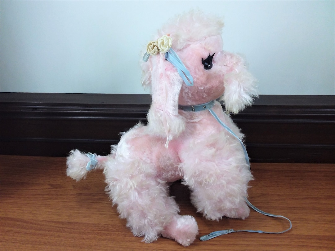 Rushton Star Creation Pink Poodle 1950s Dog Plush Stuffed Animal - Etsy