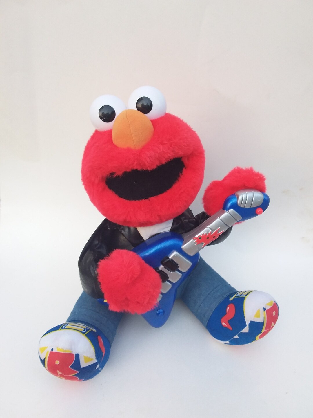 Sesame Street Rock N Roll Elmo 1998 Tyco Working Sings Shakes Strums Guitar - Etsy
