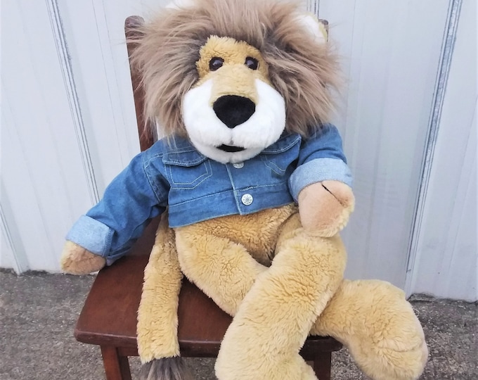 Macy's Bullocks Lion Rowland Full Body Hand Puppet, 24" Plush 1994 ...