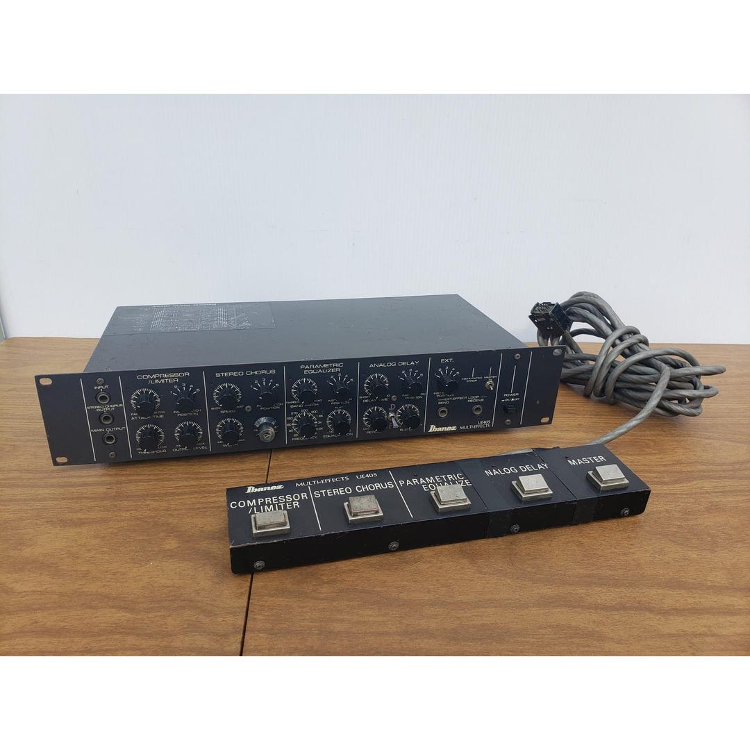 Ibanez UE405 Multi Effects Guitar Rack Mount Compressor Chorus Delay ...