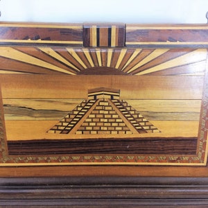 Mayan Pyramid Wooden Mosaic Inlaid Purse - Etsy