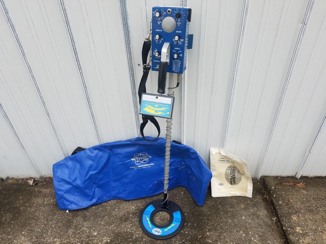 Whites Metal Detector 5900/di Pro Plus With Blue Max Deep Scan - Etsy