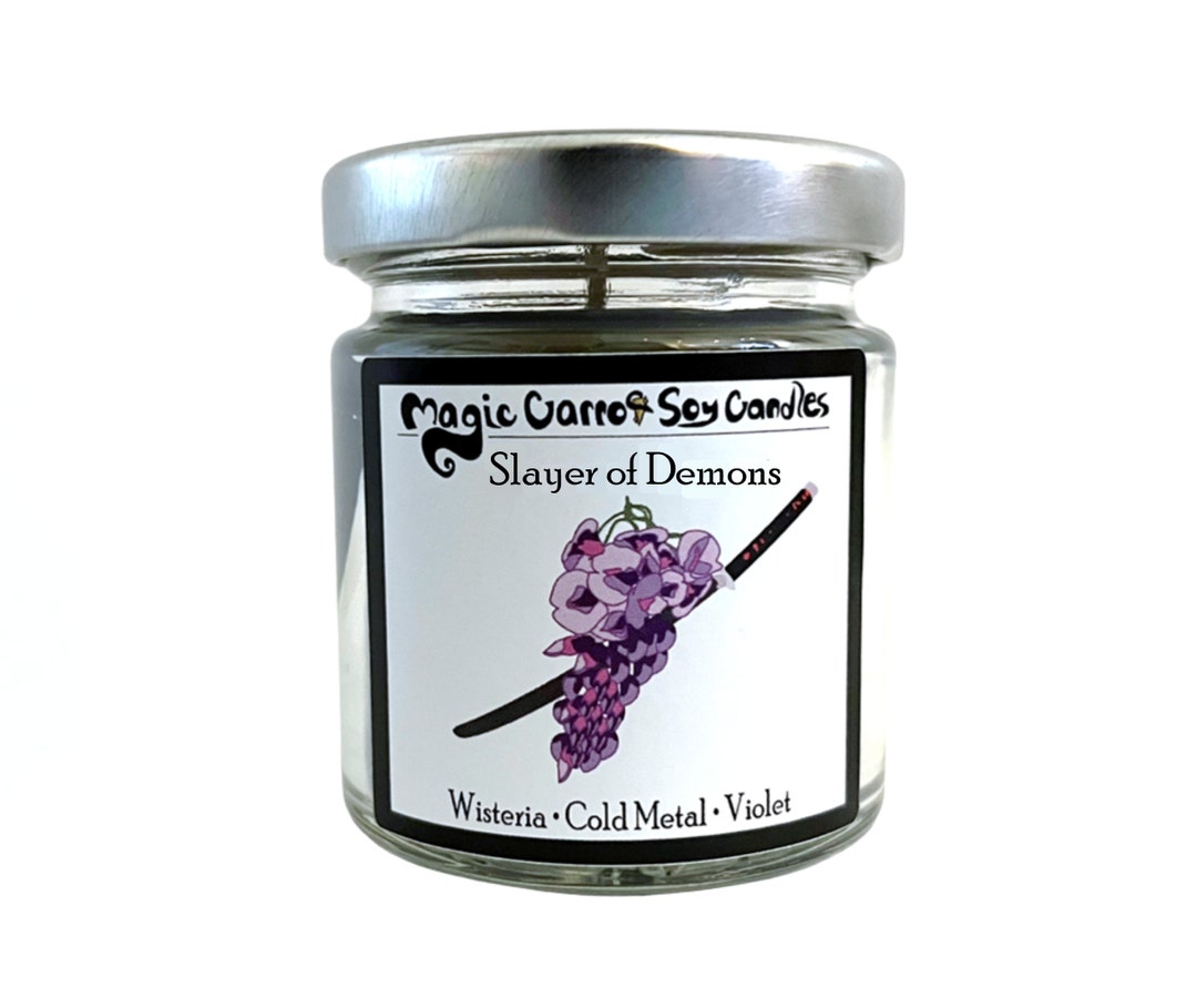 Slayer of Demons Soy Candle 4 Oz Glass Jar - Etsy