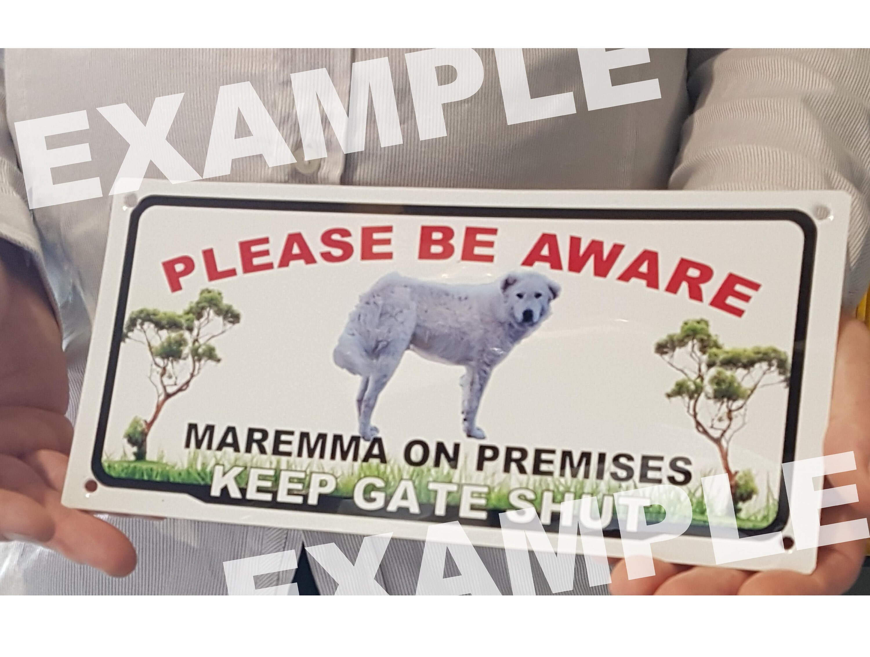 American Bully Guard Dog Sign Beware of the Dog Printed Metal | Etsy