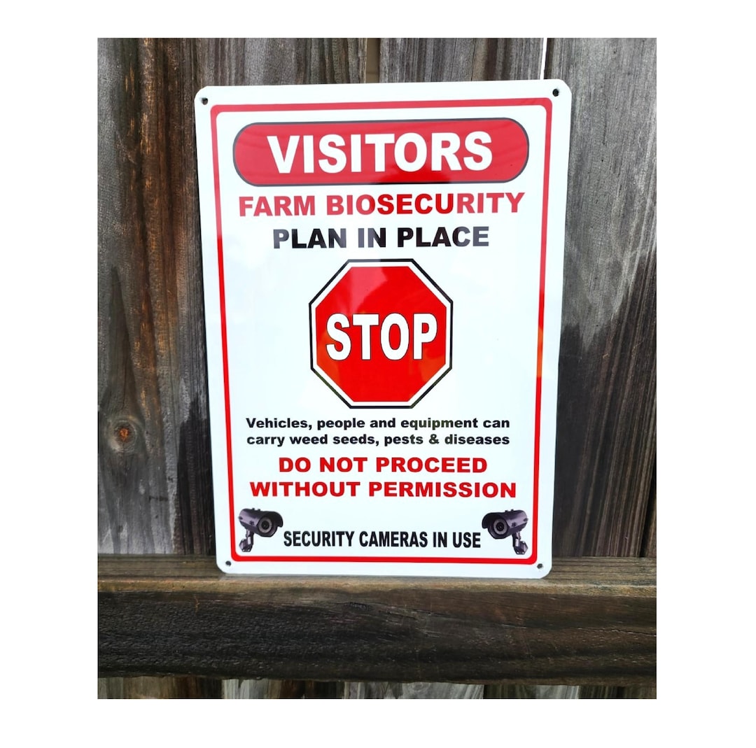 Biosecurity Stop Sign - Etsy Australia