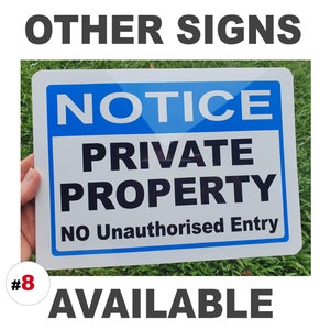 Private Property Do Not Enter Sign - Etsy Australia