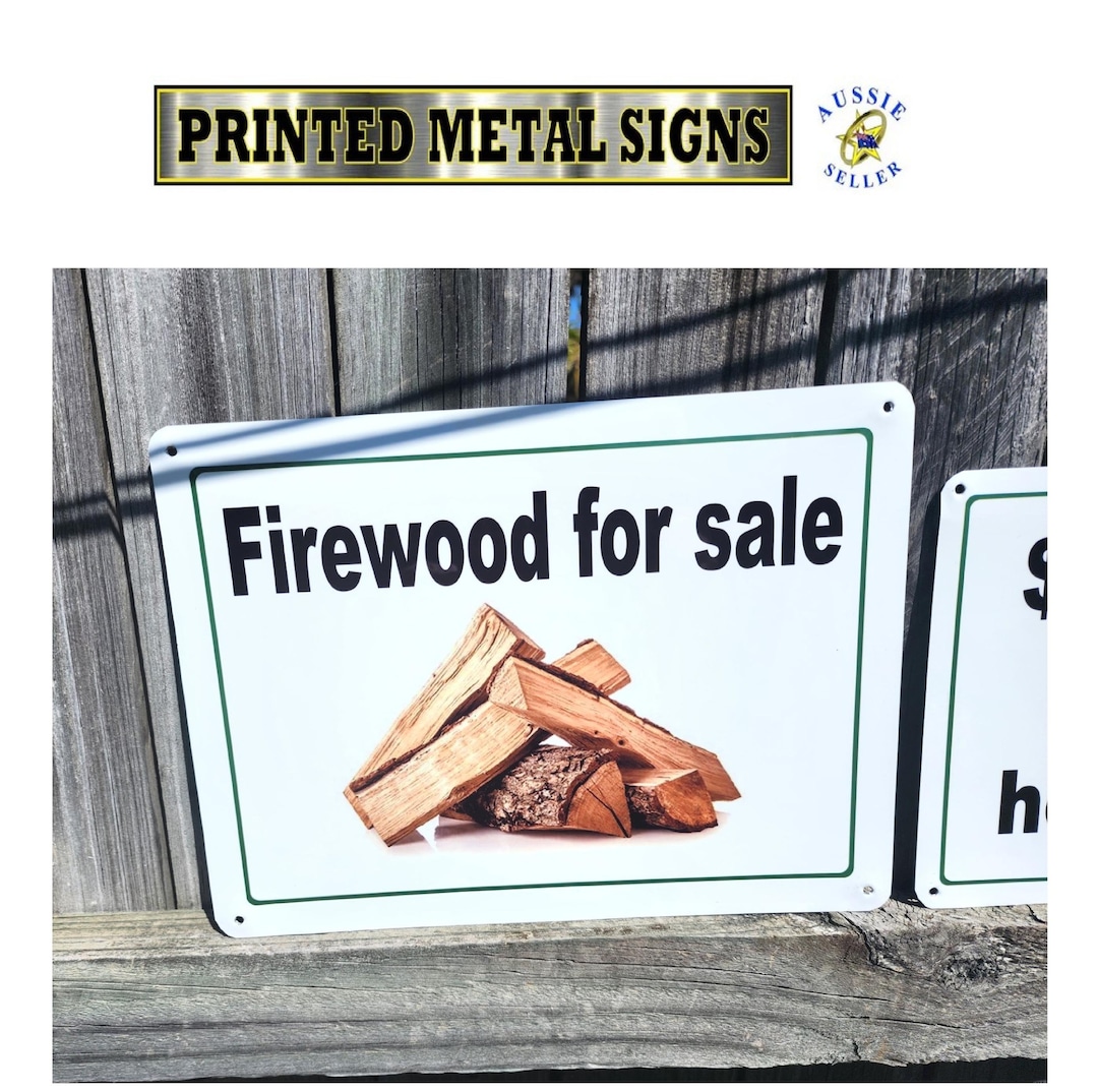 Firewood for Sale Sign Printed on Metal. - Etsy