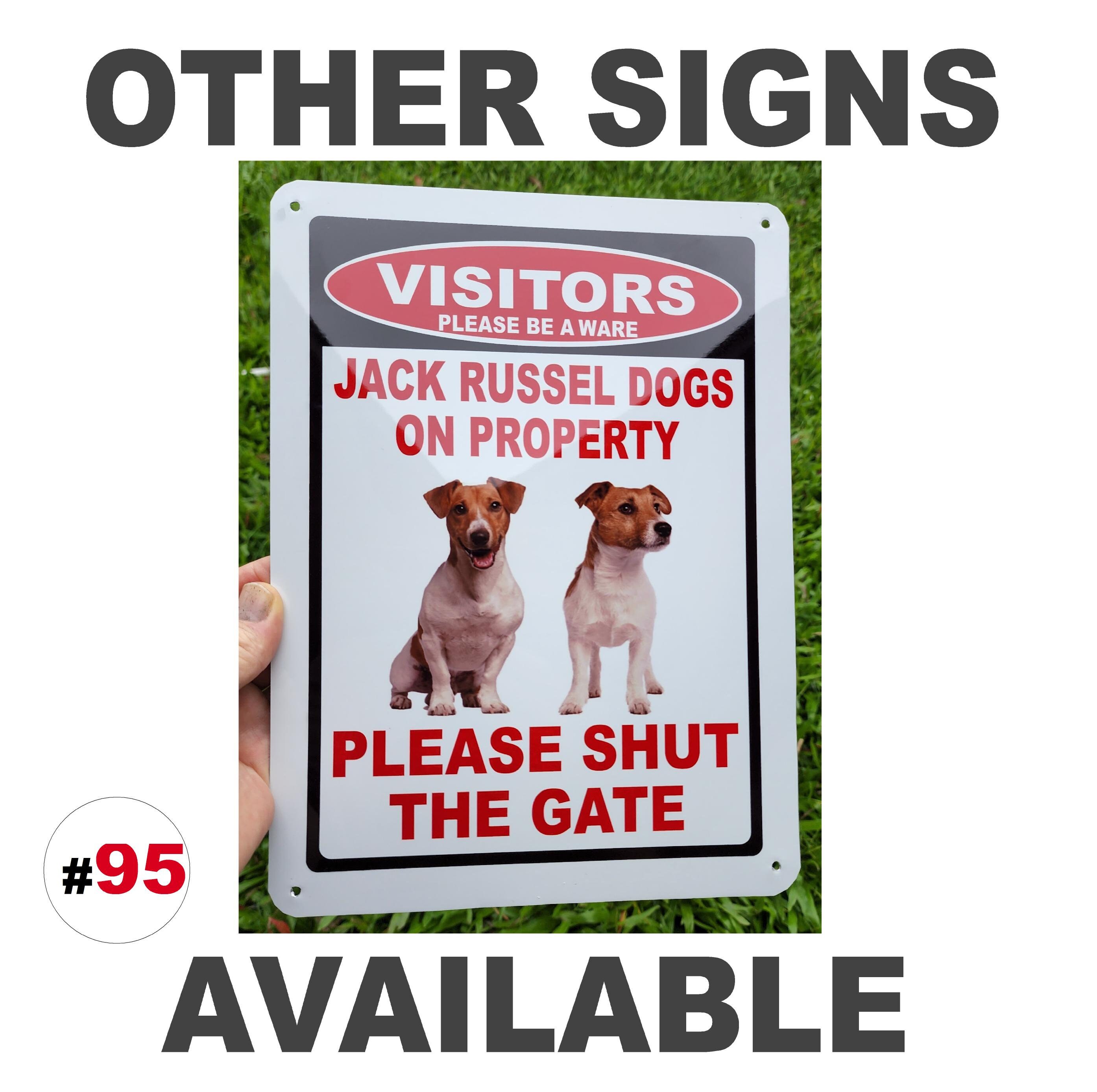Staffy Staffordshire Bull Terrier Sign, Beware of the Dog Printed Metal ...