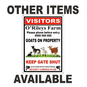 Goats Biosecurity Sign - Etsy