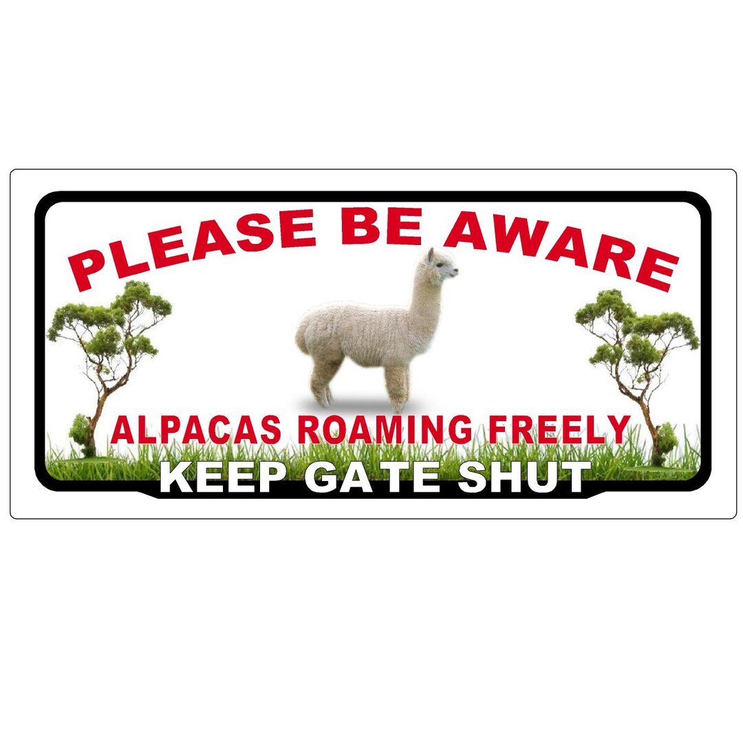 Alpaca Sign - Etsy Australia