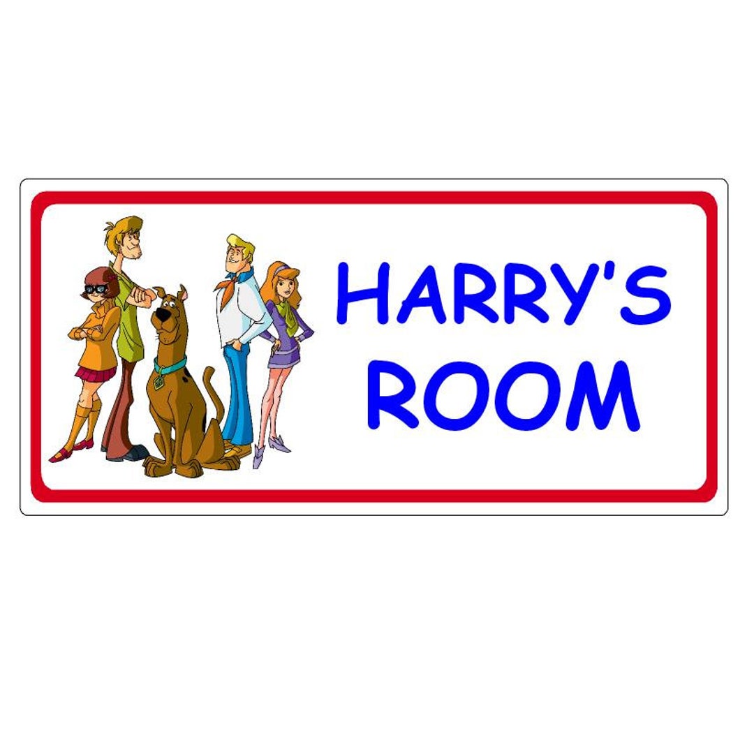 Kids Scooby Doo Sign With Your Name. - Etsy