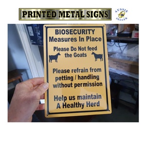 Goats Biosecurity Sign - Etsy