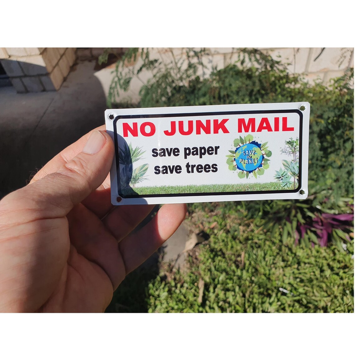 No Junk Mail Printed Metal Sign. - Etsy Australia
