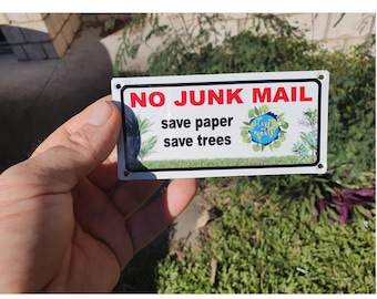 No Junk Sign - Etsy