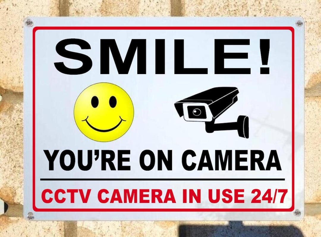 Smile Your on Camera Security Camera Sign - Etsy