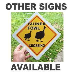 Guinea Fowl Crossing Sign. - Etsy