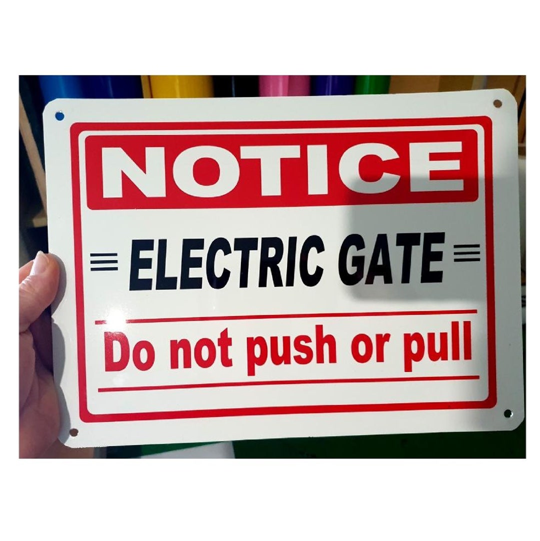 Electric Gate Farm Property Gate Sign - Etsy