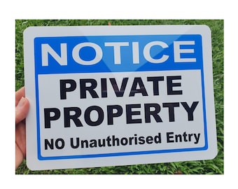 Property Entry Sign - Etsy