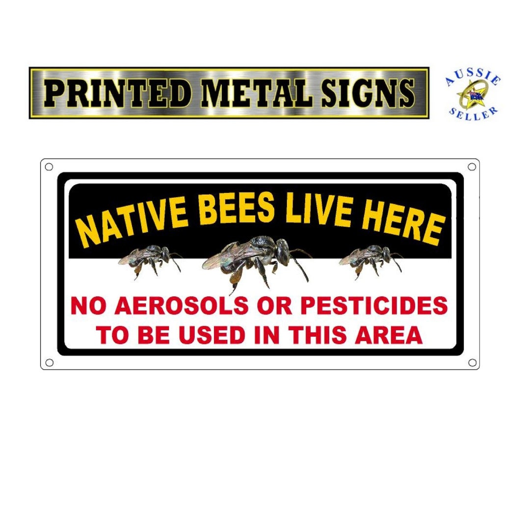 Native Bee Area Sign - Etsy