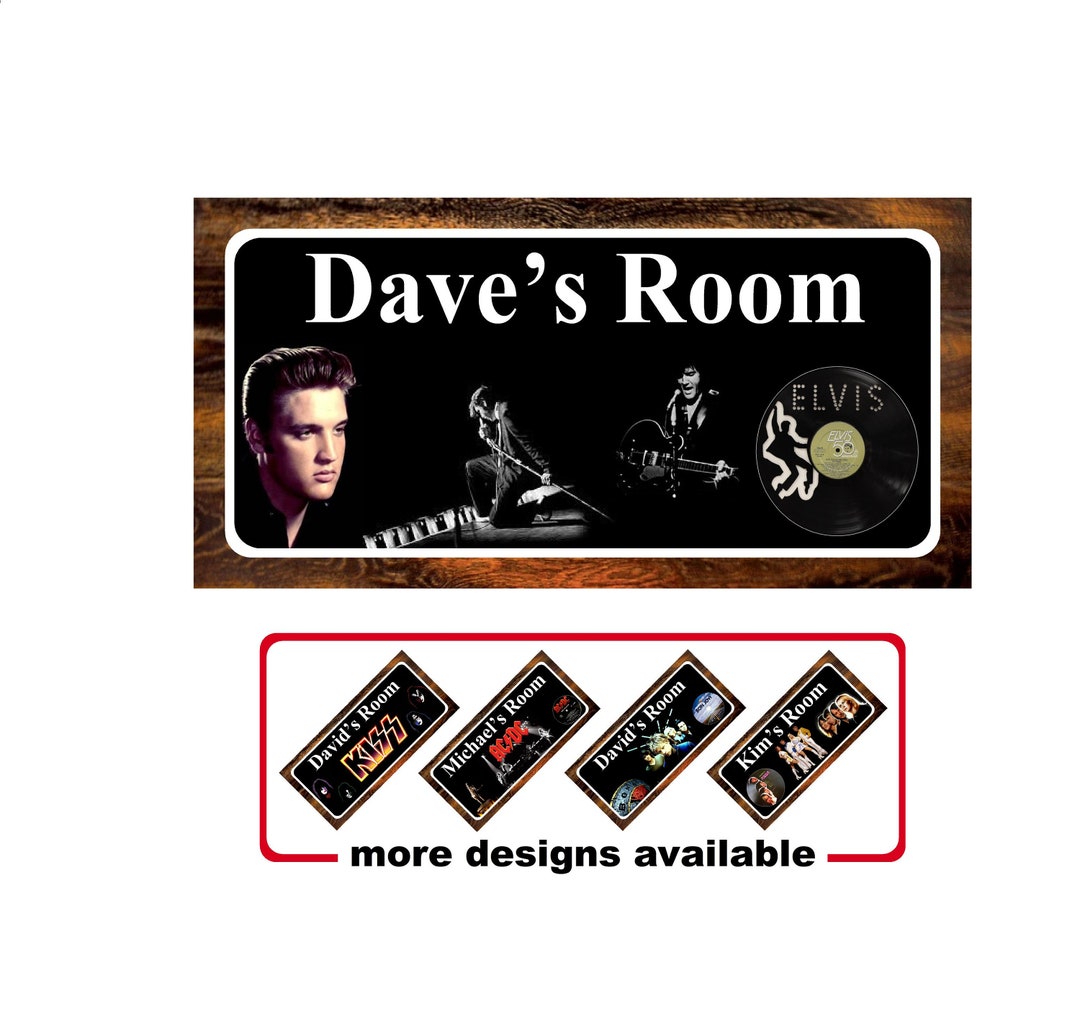 Elvis Presley Personalised Sign - Etsy