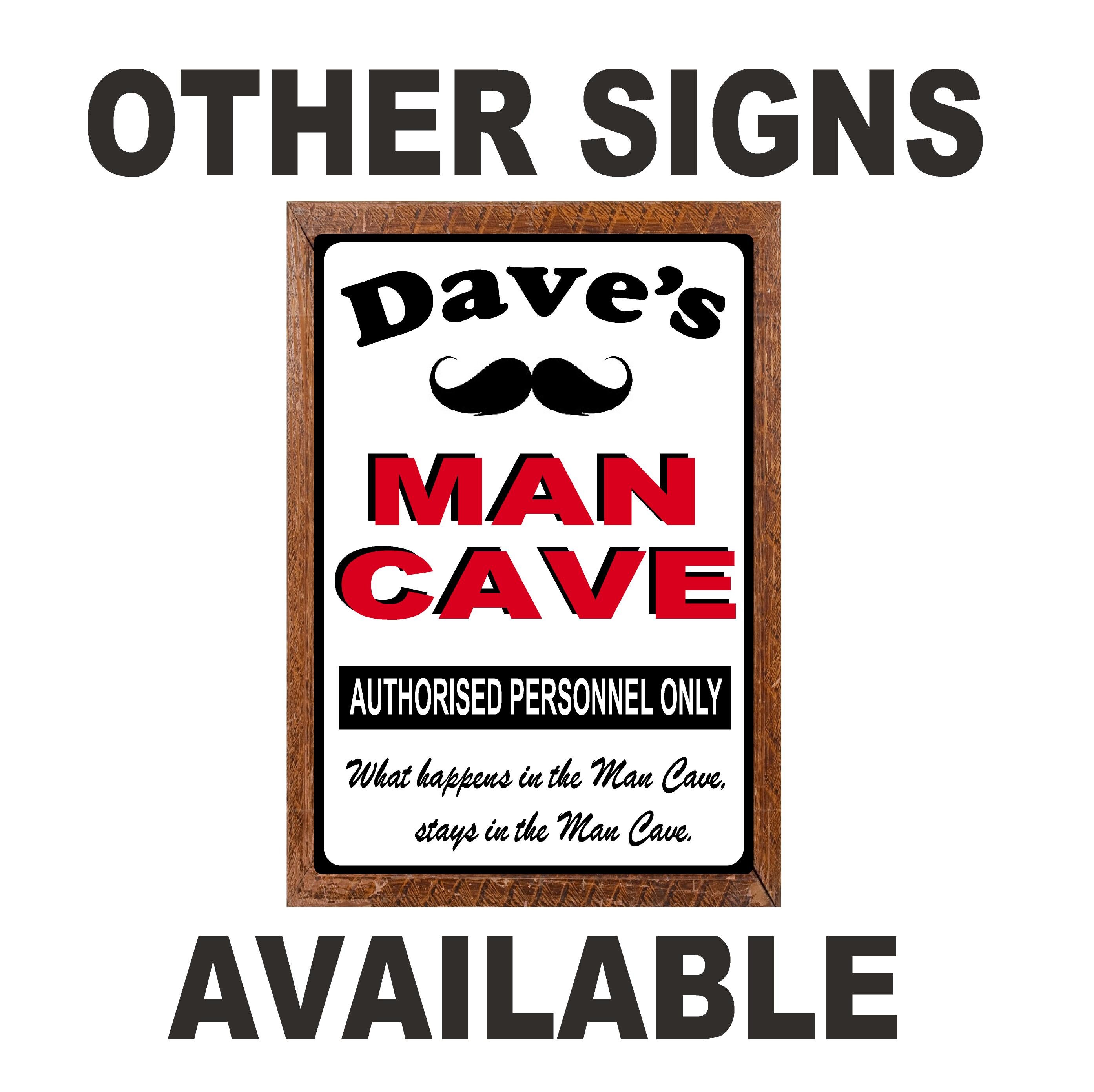 Rustic Man Cave Metal Bar Sign - Etsy