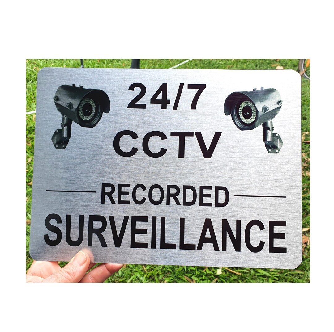 24/7 CCTV Security Camera Sign. - Etsy