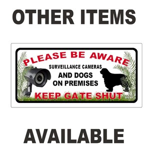 Dogs on Premises Beware of the Dog Printed Metal Sign - Etsy