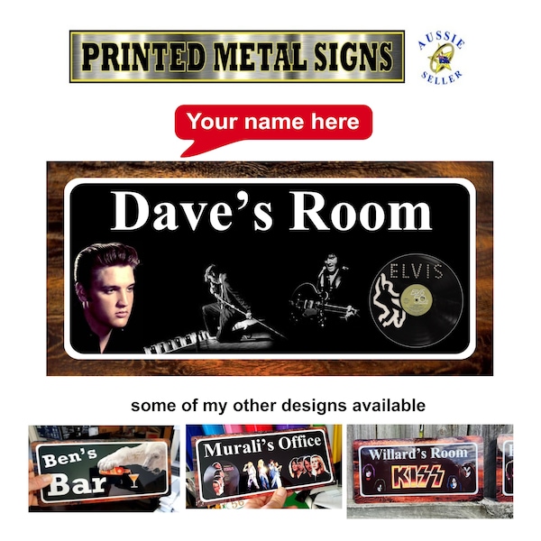Elvis Presley Personalised Sign - Etsy