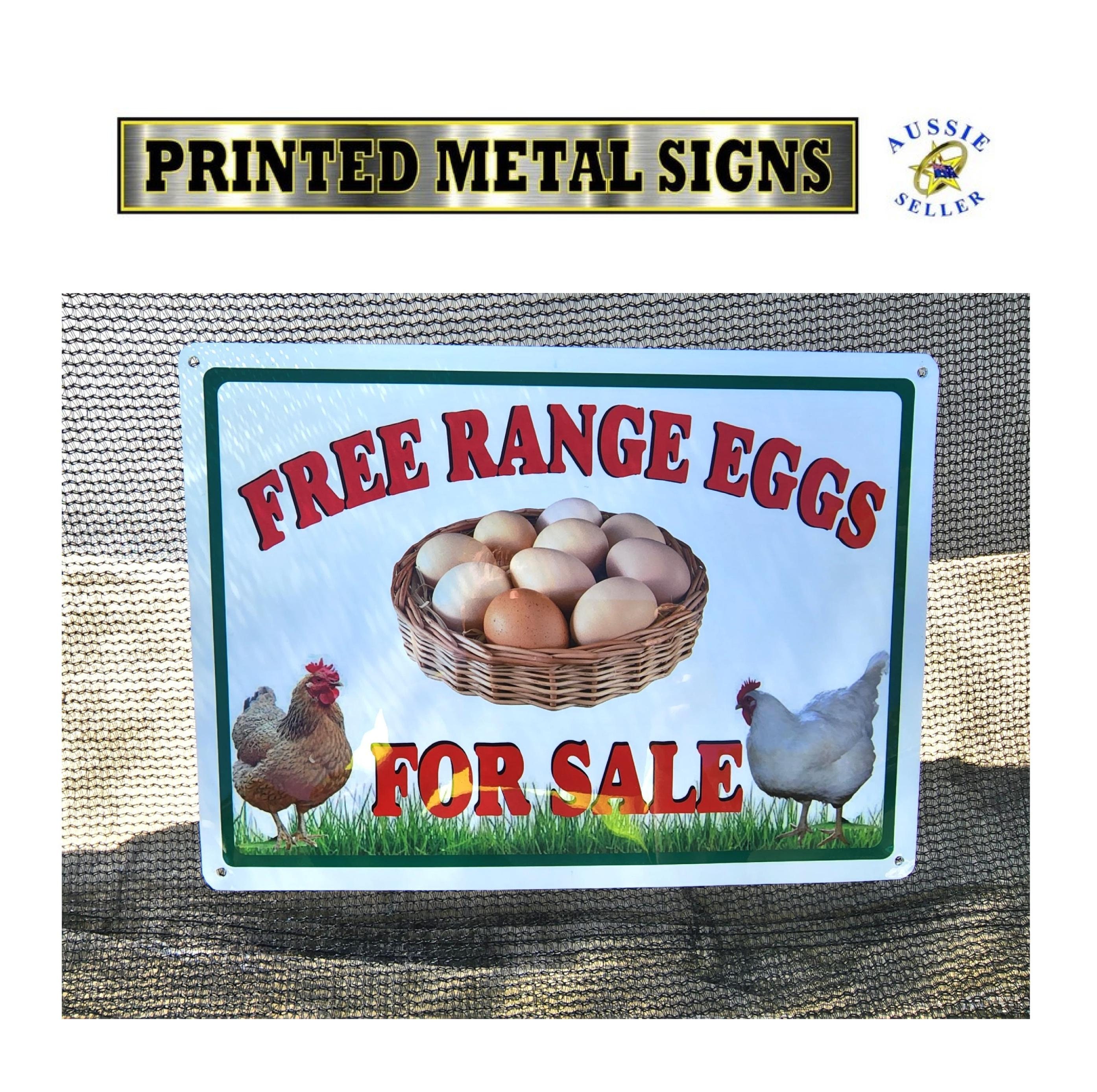 Free Range Eggs Property Gate Sign - Etsy Australia