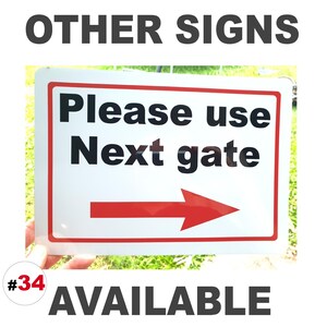 Electric Gate Farm Property Gate Sign - Etsy