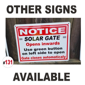 Electric Gate Farm Property Gate Sign - Etsy