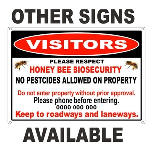 Native Bees Biosecurity Beehive Sign - Etsy