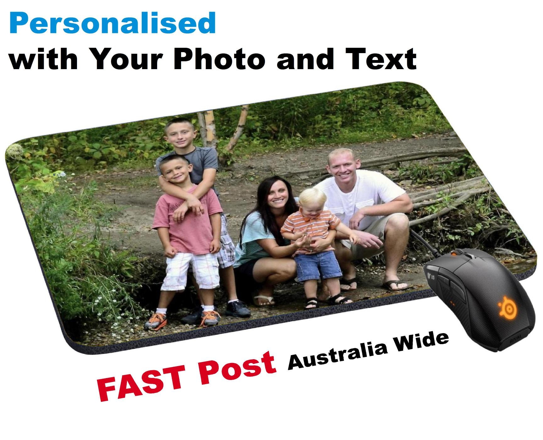 Personalised Mouse Pad / Mouse Mat With Your Photo and Text - Etsy ...