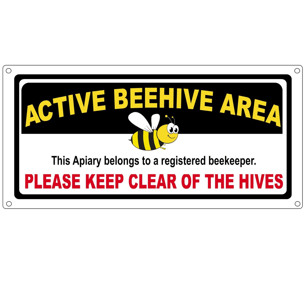 Active Bee Beehive Sign - Etsy
