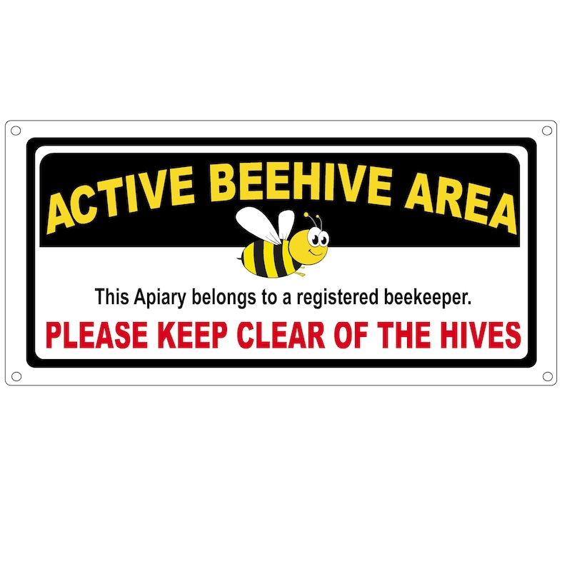 Active Bee Beehive Sign | Etsy