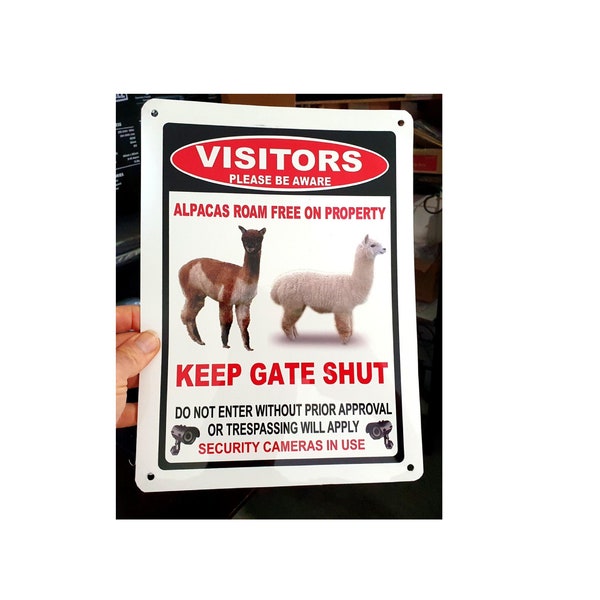 Alpaca Sign - Etsy
