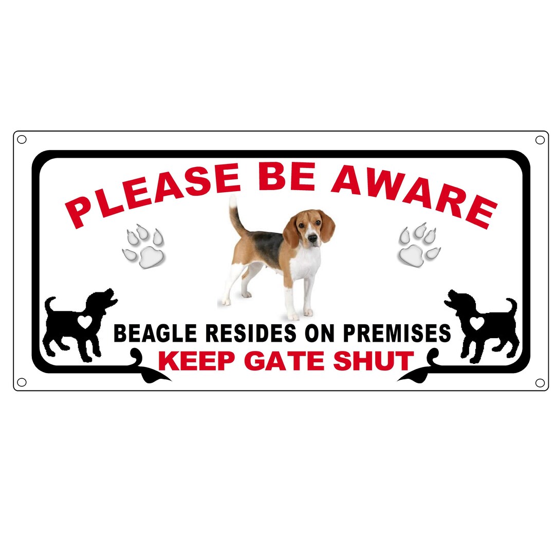 Beagle Dog Gate Sign - Etsy