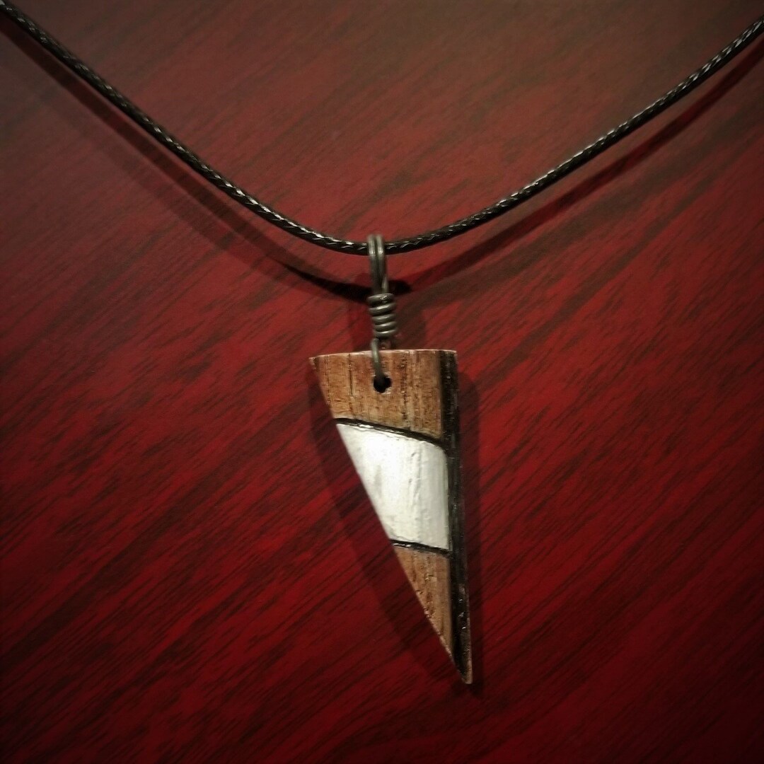 Rustic Wood Upcycled Shard Necklace - Etsy