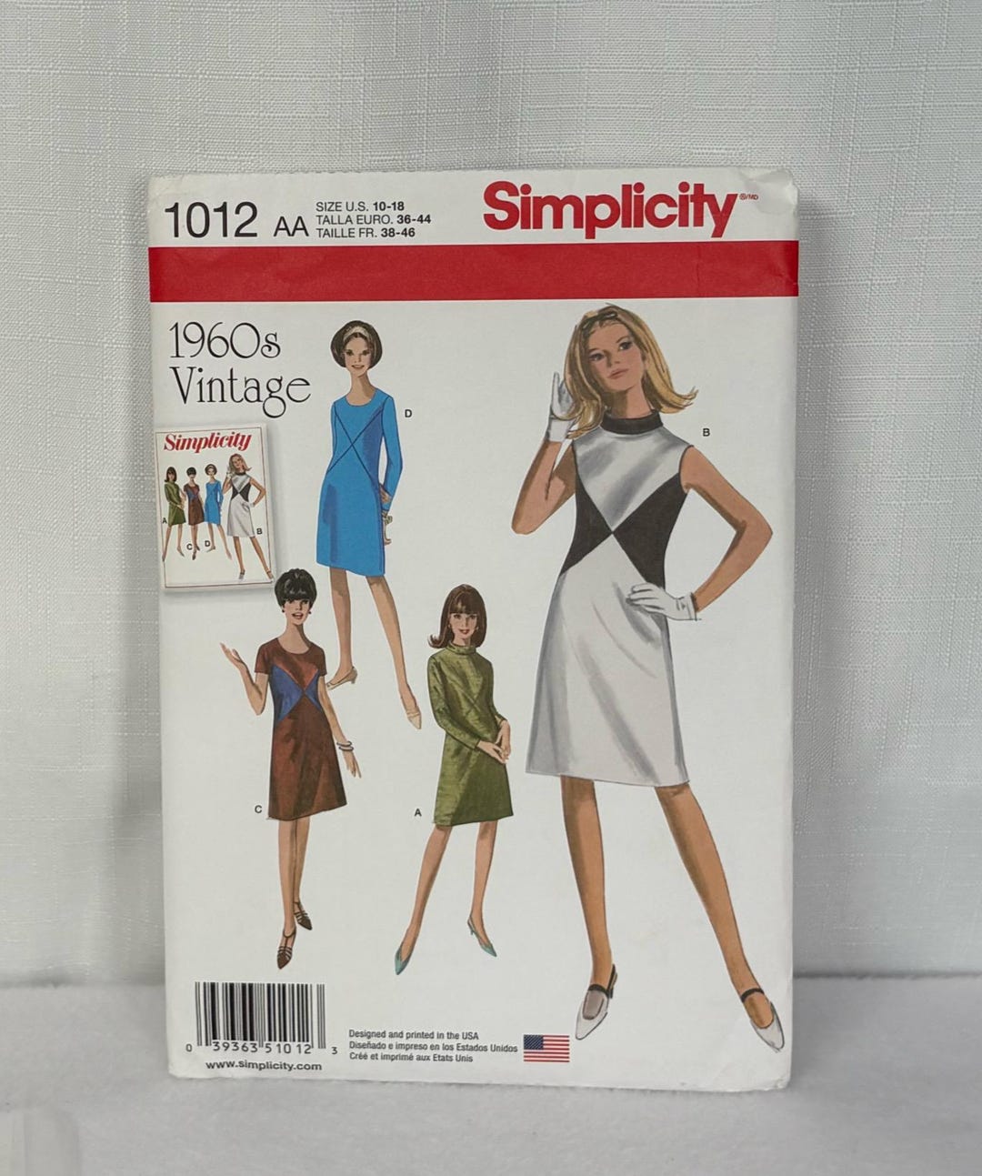 Simplicity 1960's Vintage Style Dress Pattern Multi Size - Etsy