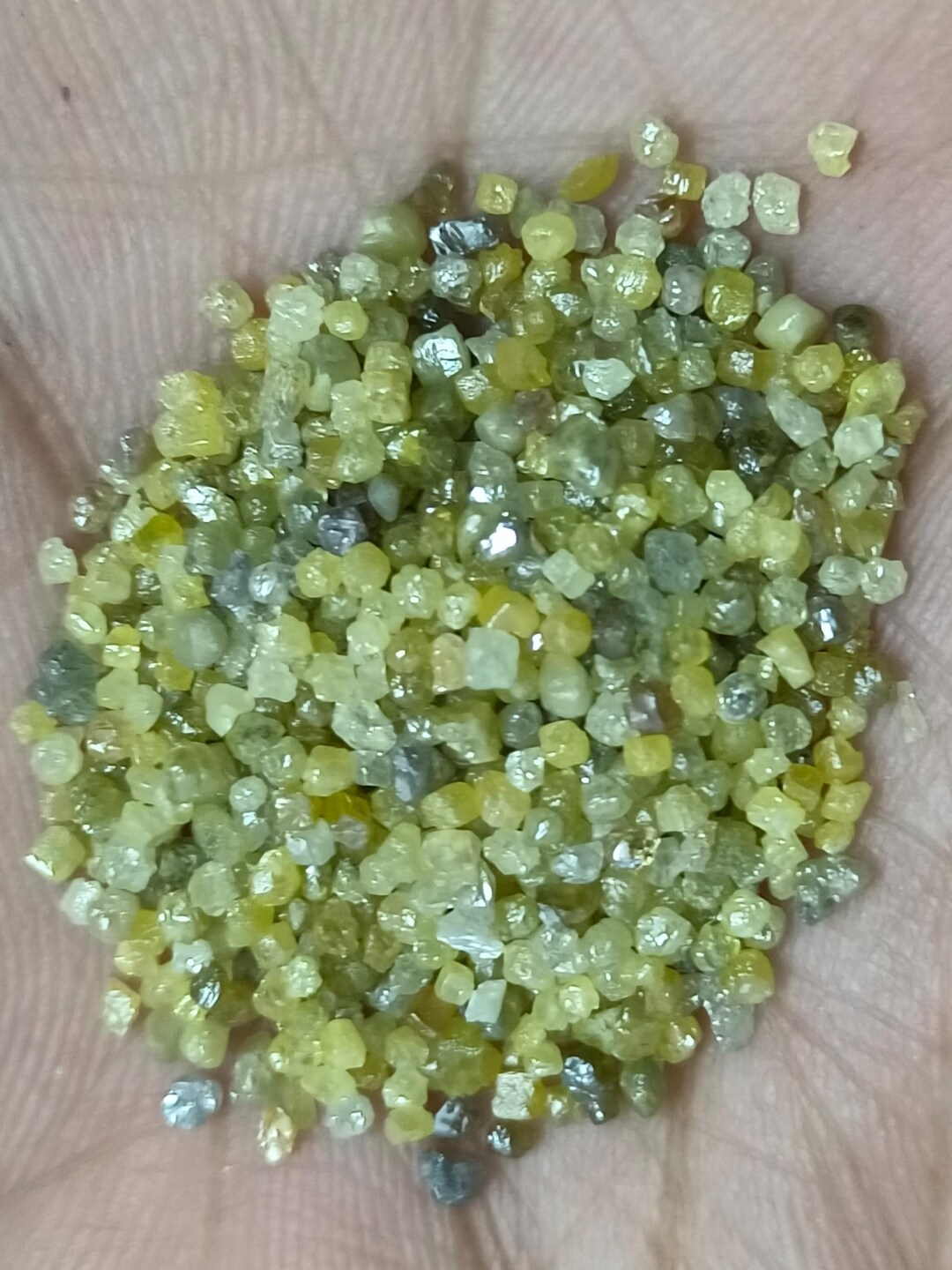 25.00 Ct Natural Yellow Rough Diamond Rough Diamond for Ring Natural ...